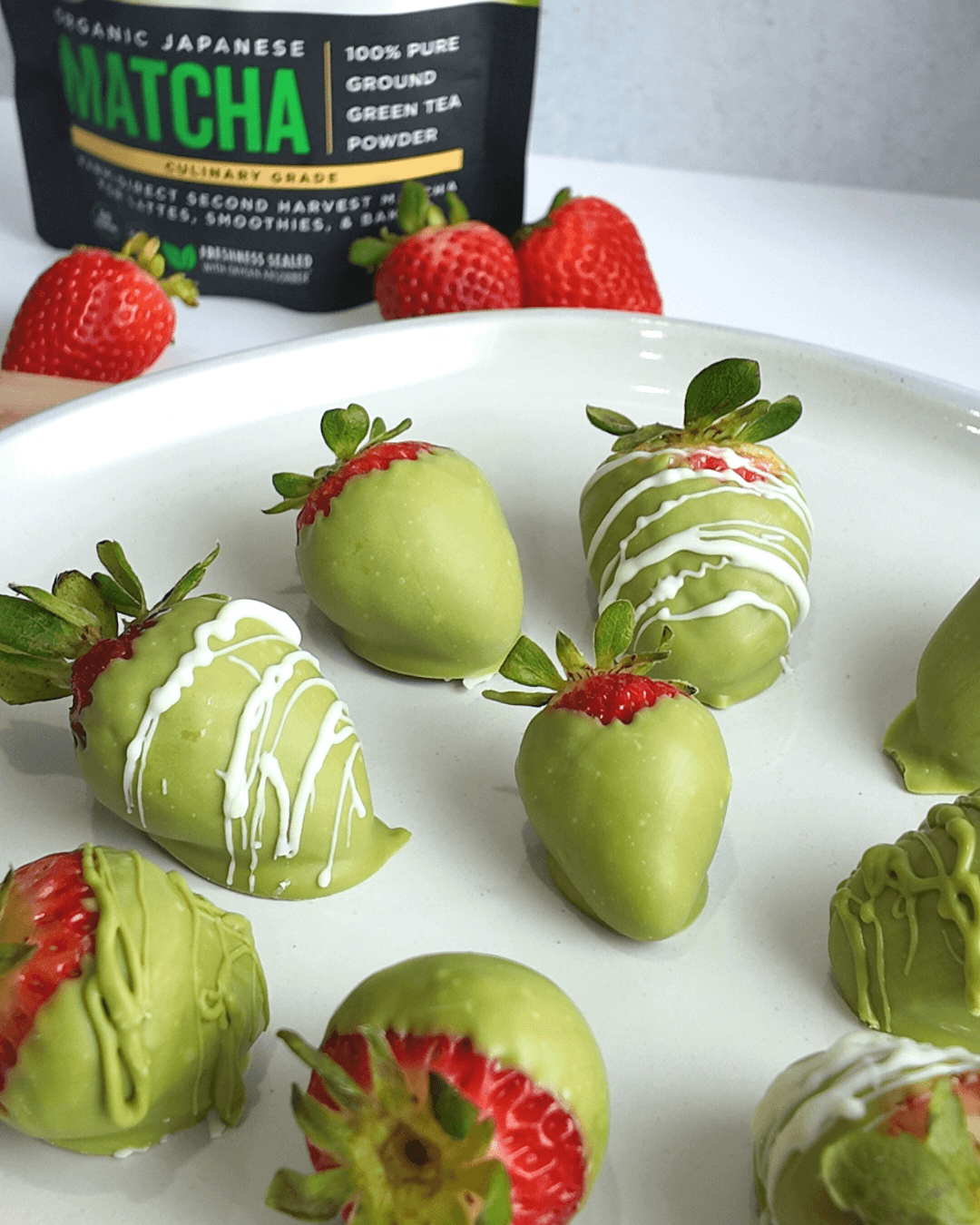 Matcha Coated Strawberries – Jade Leaf Matcha US