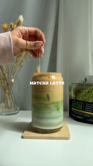 Matcha + Pumpkin Spice Cold Foam Latte | Jade Leaf Matcha