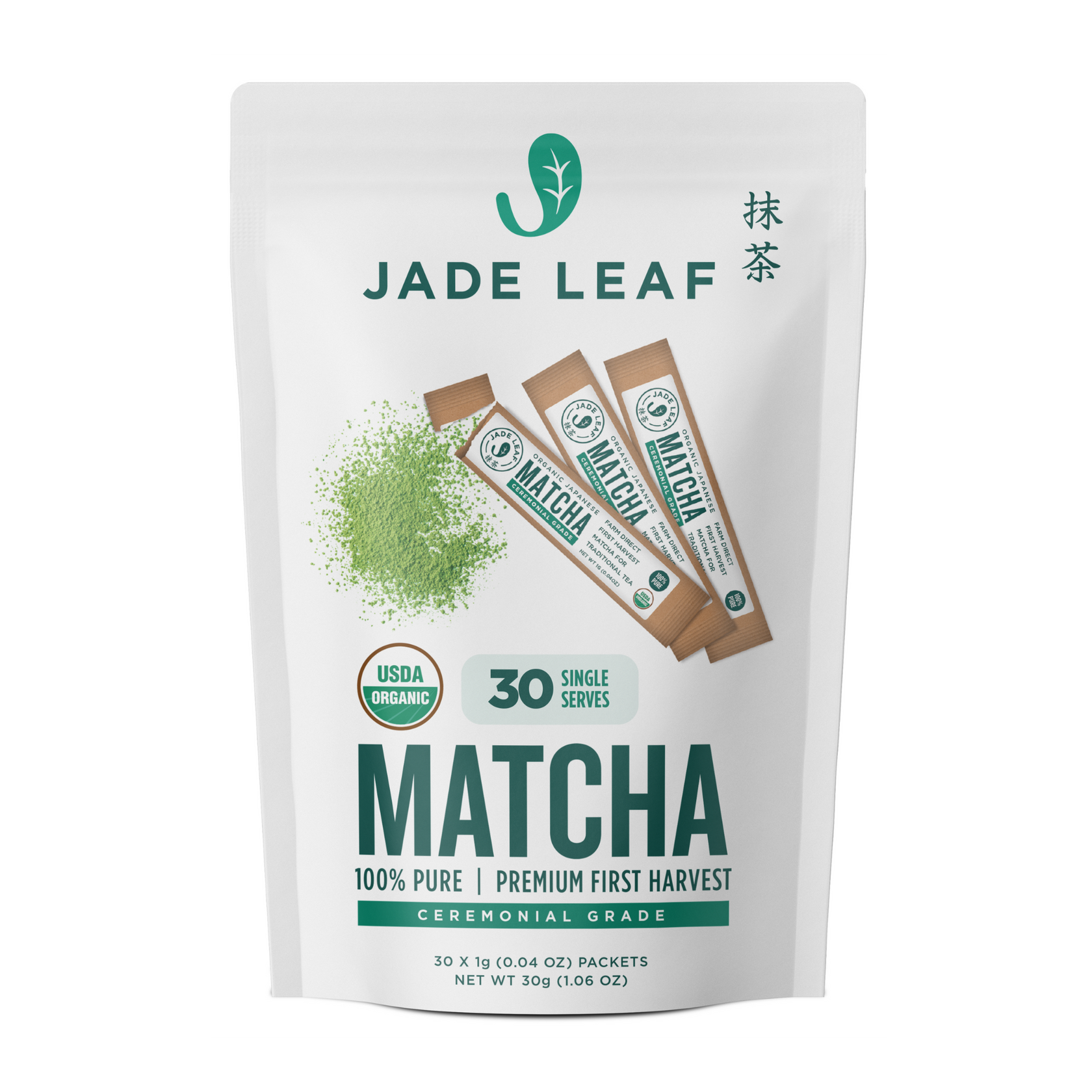 Organic Ceremonial Matcha Stick Packs – Jade Leaf Matcha