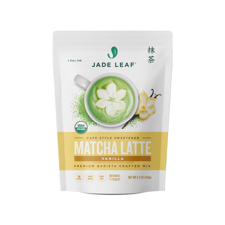 Organic Cafe Style Sweetened Matcha Latte Mix - Vanilla – Jade Leaf Matcha